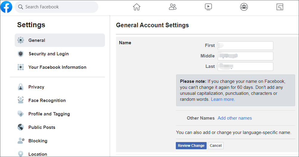 How To Change Name On Facebook In 5 Easy Steps 2022 Techone8